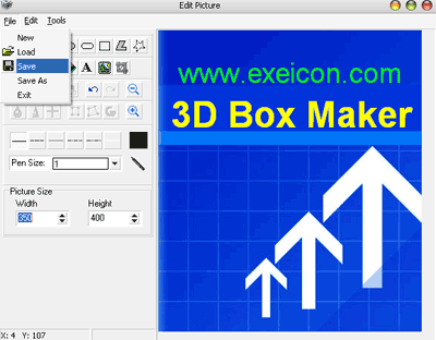 How does ExeIcon.com 3D Box Maker work?